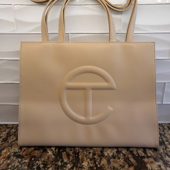 Telfar | Bags | Telfar Medium Shopping Bag Cream | Poshmark